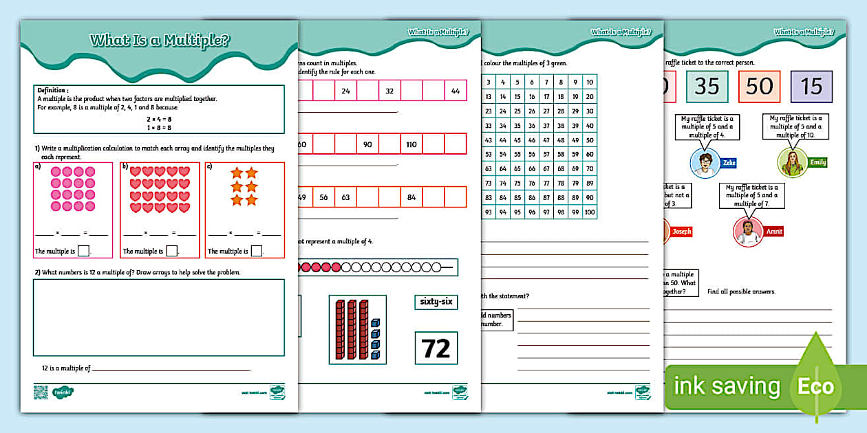 👉 KS2 Mastery Activity Sheet: What Is a Multiple?