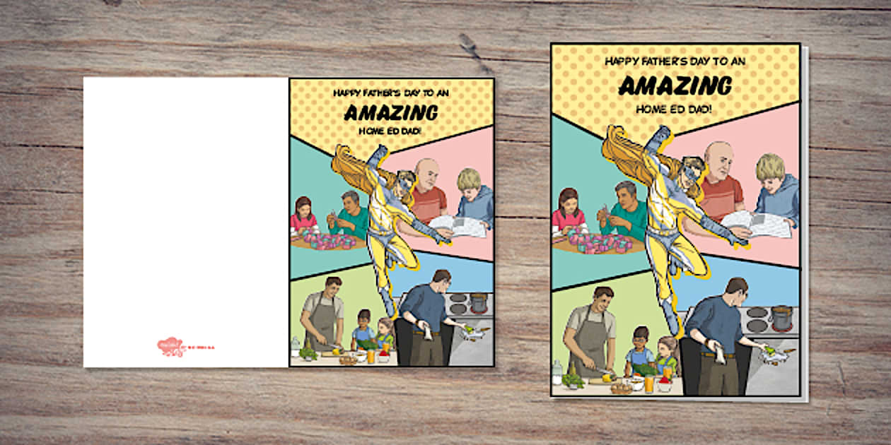 Amazing Home Ed Dad Father's Day Card | Twinkl Party