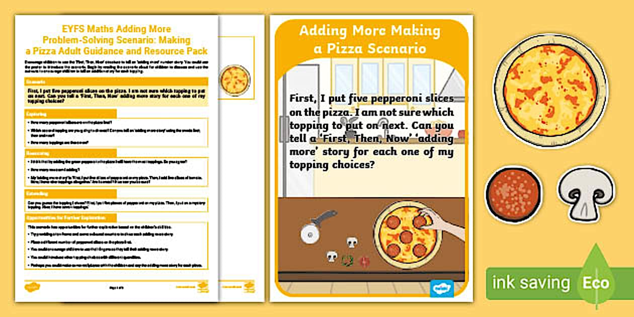 👉 Adding More Problem-Solving: Making a Pizza Adult Guidance