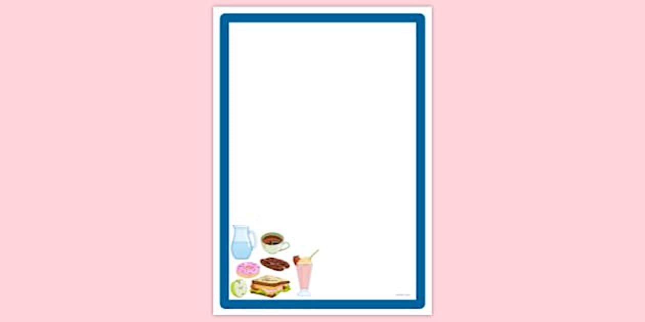 Food and Drink Page Border | Page Borders | Twinkl - Twinkl