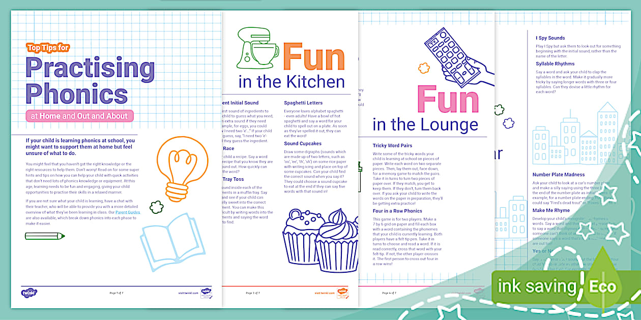 Top Tips for Practising Phonics at Home and Out and About