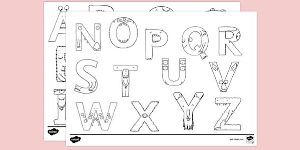 Printable Alphabet Colouring Page | Colouring Sheets