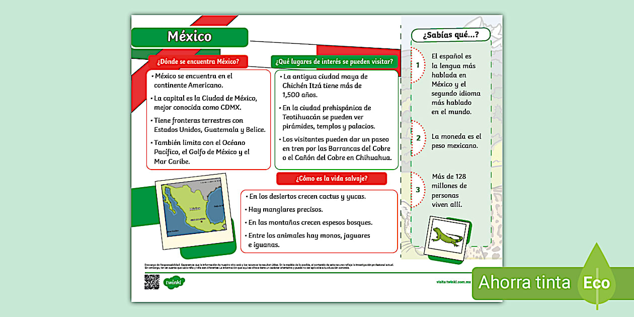 México Datos Curiosos (professor feito) - Twinkl