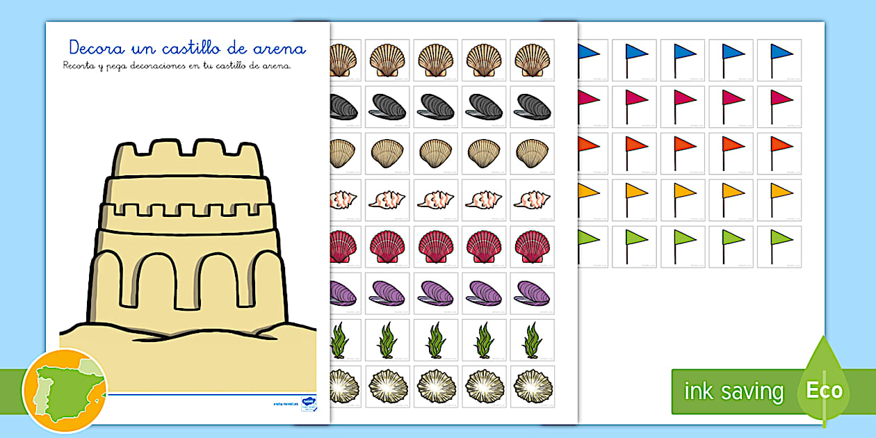Ficha de actividad: Decora un castillo de arena
