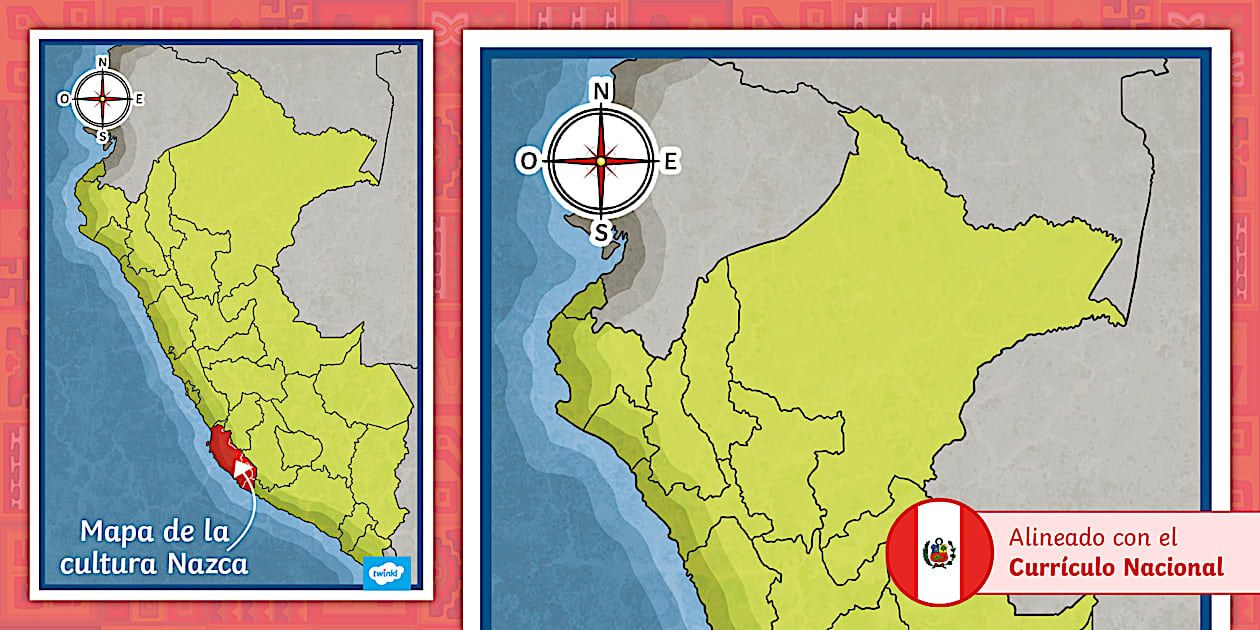 Mapa de la cultura Nazca imprimible | Twinkl Perú - Twinkl