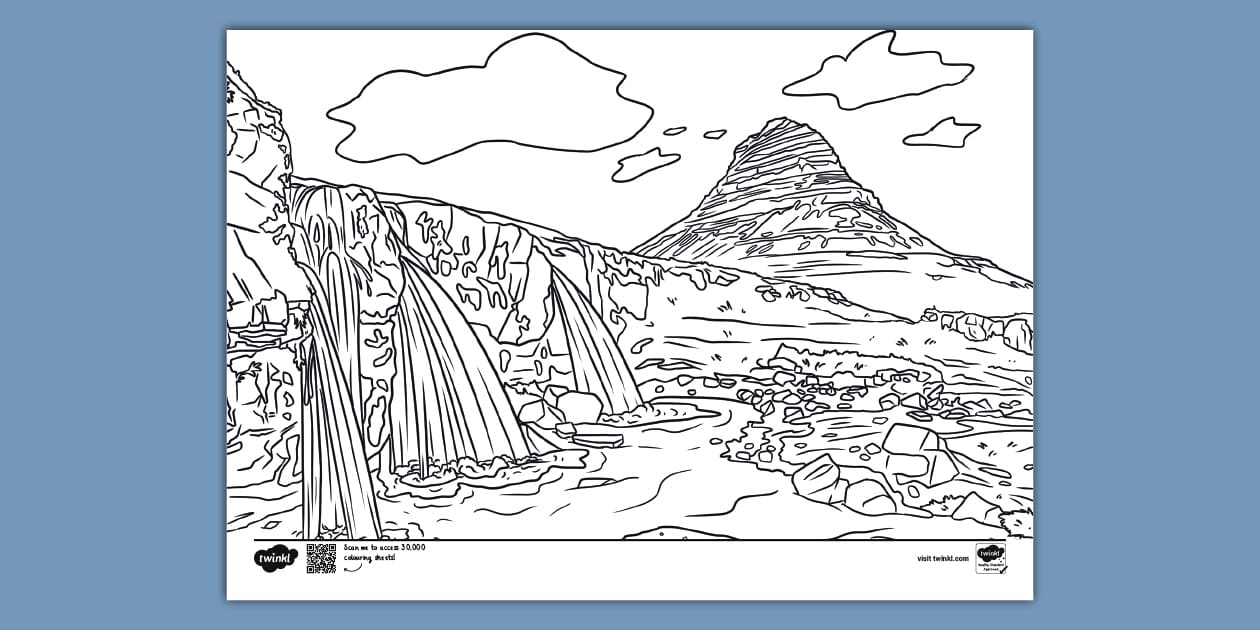 * NEW * Iceland Colouring Sheet - Twinkl Colouring - Twinkl