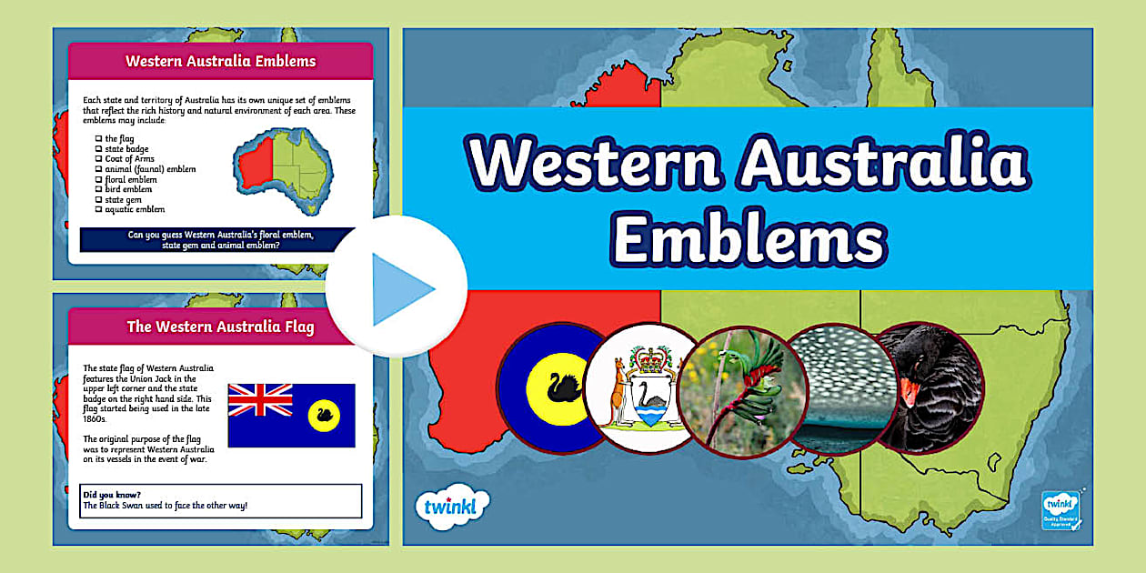 Western Australia Emblems PowerPoint (teacher made) - Twinkl