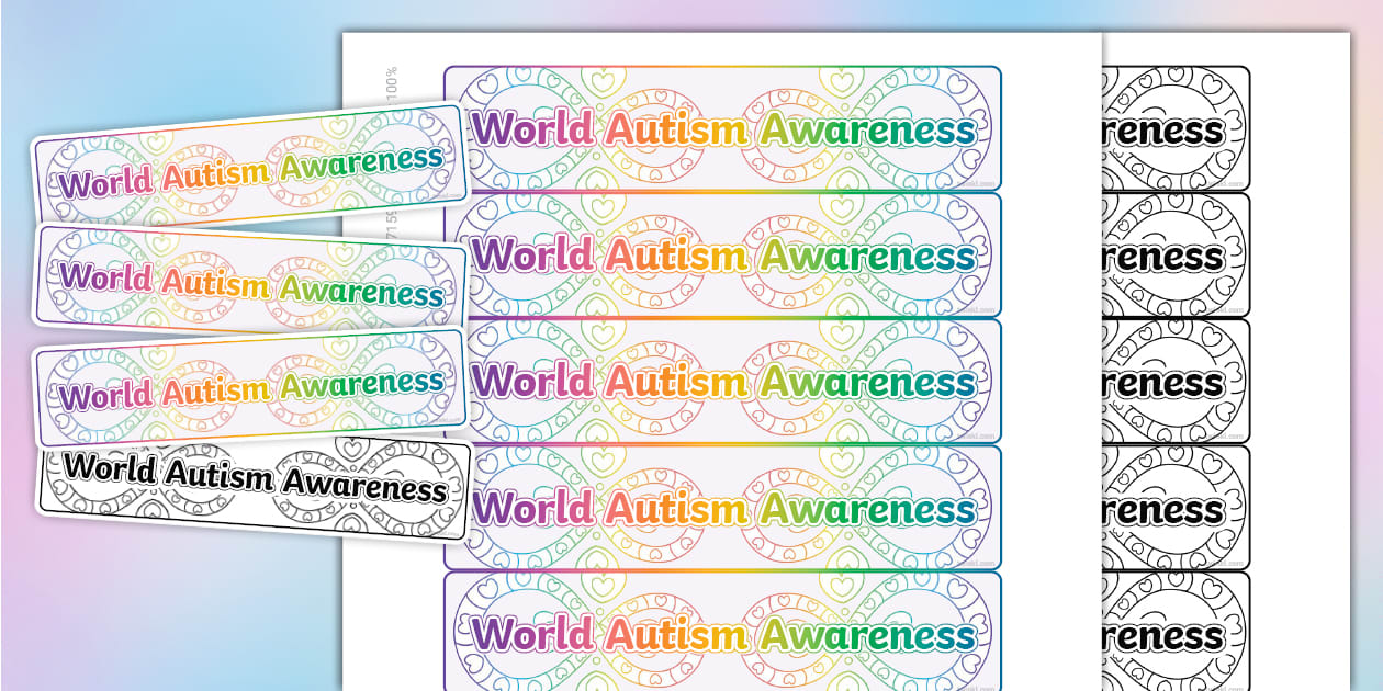 World Autism Awareness Day Stickers (Teacher-Made) - Twinkl
