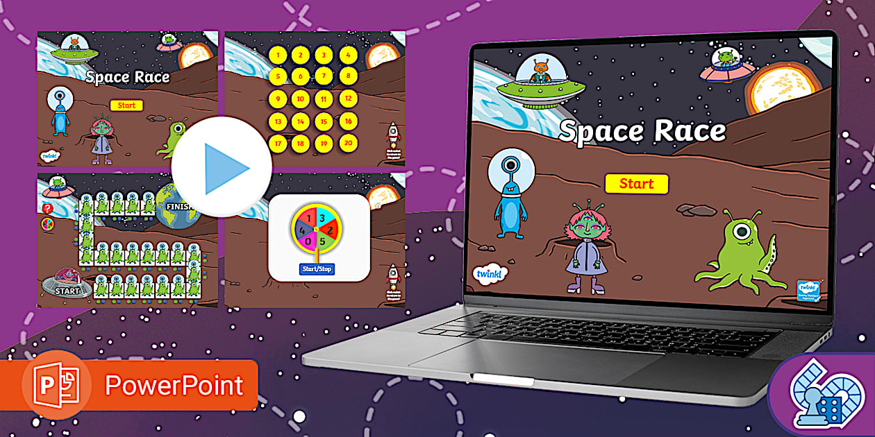 Space Race PowerPoint Game – Twinkl Board Games - Twinkl
