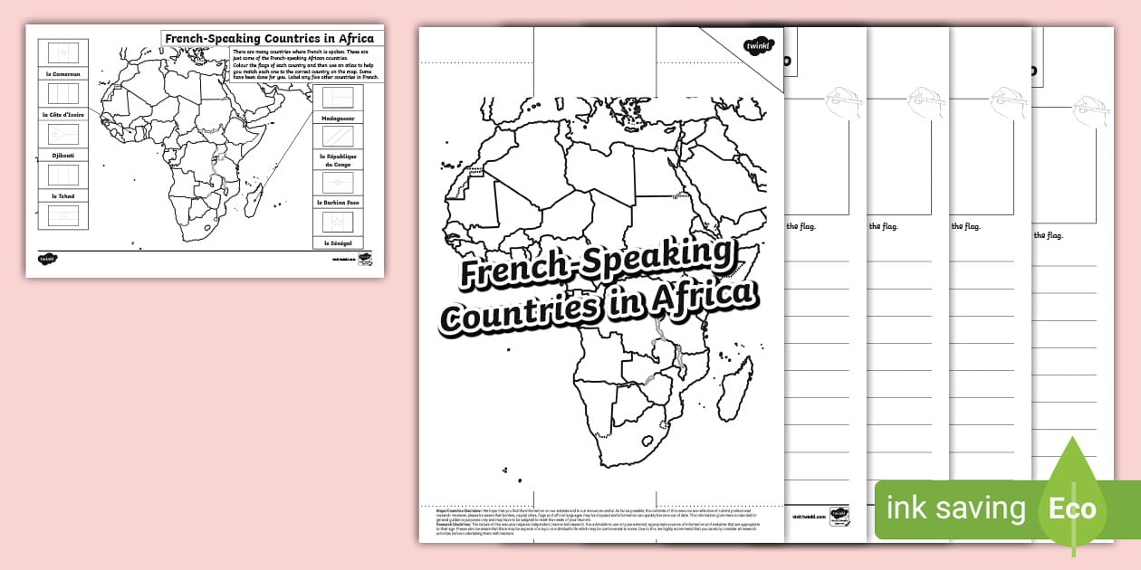 👉 French Speaking Countries in Africa Activity Pack | Twinkl