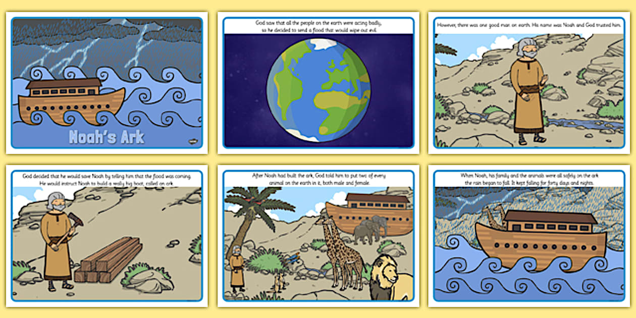 Noah's Ark Story Sequencing (teacher made) - Twinkl