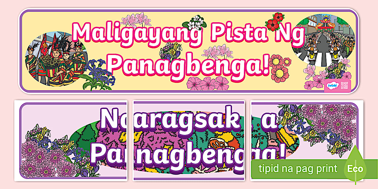 Pista Ng Panagbenga Banner | Philippines | Twinkl