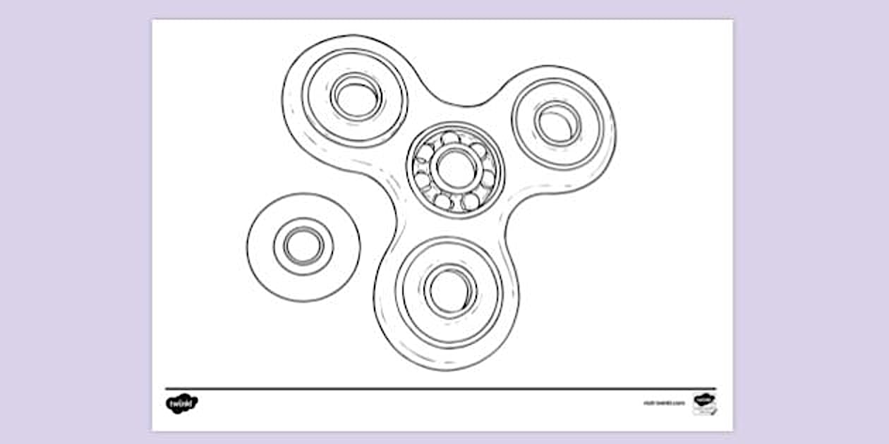 Spinner with Ball bearings Colouring Sheet | Colouring Sheets