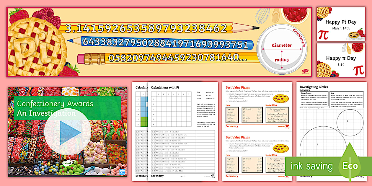 Pi Day: Maths Activity Pack | KS3 Maths | Beyond - Twinkl
