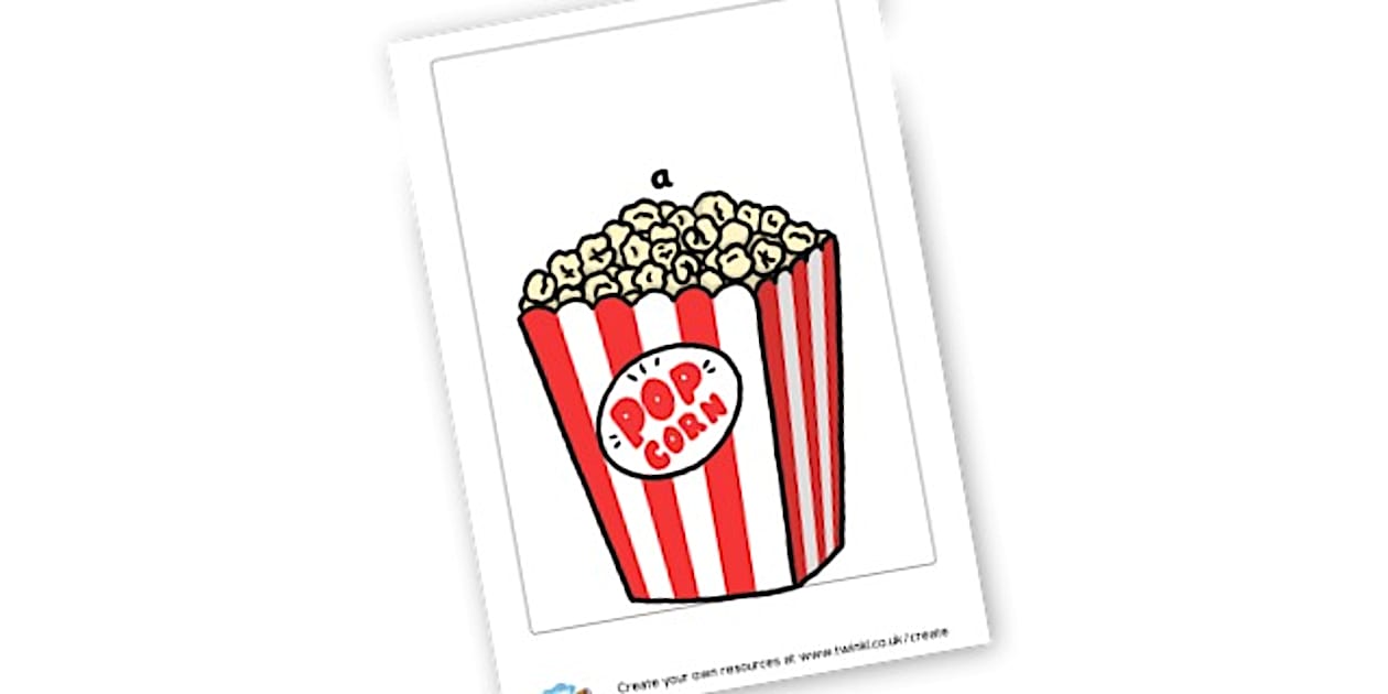 Popcorn (teacher made) - Twinkl