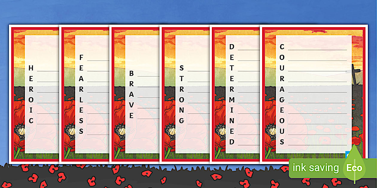 Remembrance Day in Canada Poetry Writing Activity - Twinkl