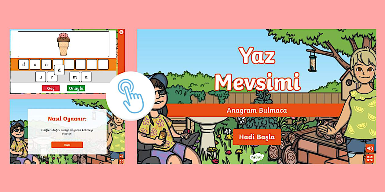 Yaz Temalı Eğlenceli Anagram Bulmaca (Teacher-Made)