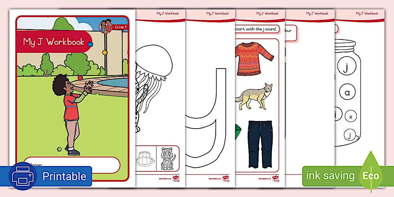 Gr. R Phonics Workbook Letter J (teacher made) - Twinkl