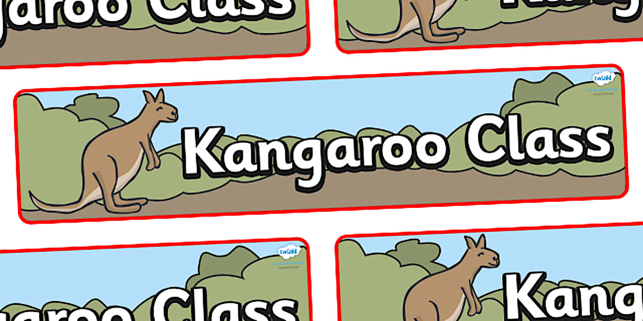 Kangaroo Themed Classroom Display Banner (teacher made)