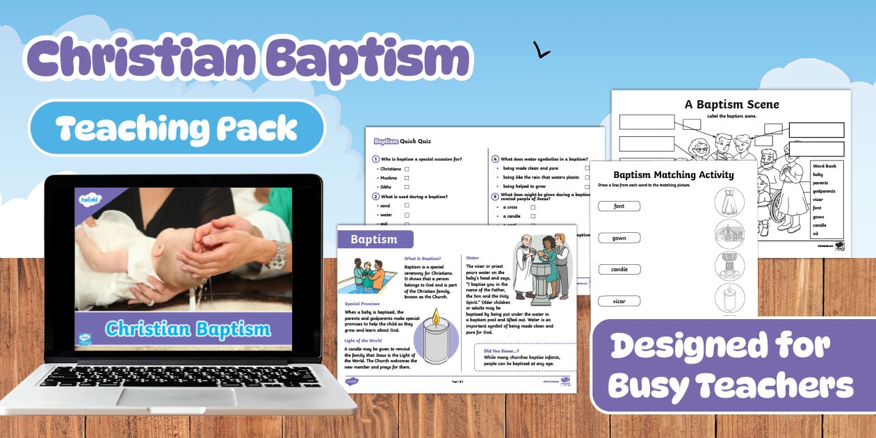 Christian Baptism Teaching Pack