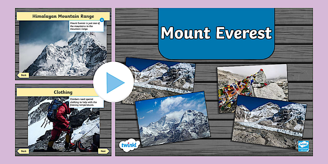 Mount Everest Photo PowerPoint (Teacher-Made) - Twinkl