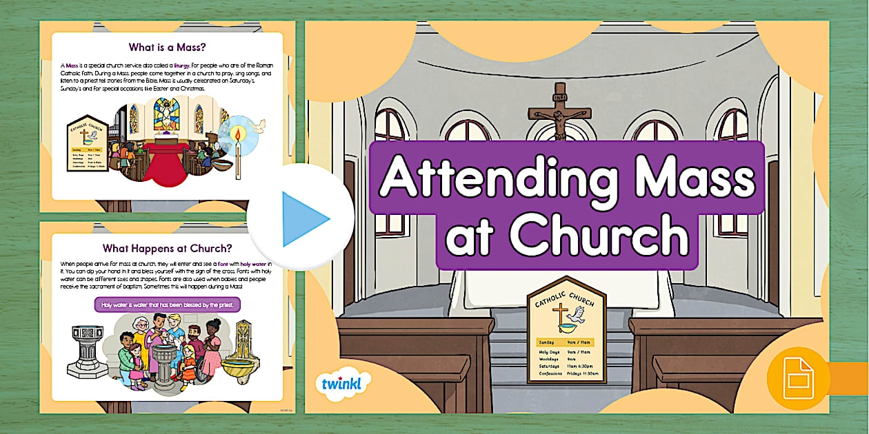 Attending Catholic Church PowerPoint (Teacher-Made) - Twinkl