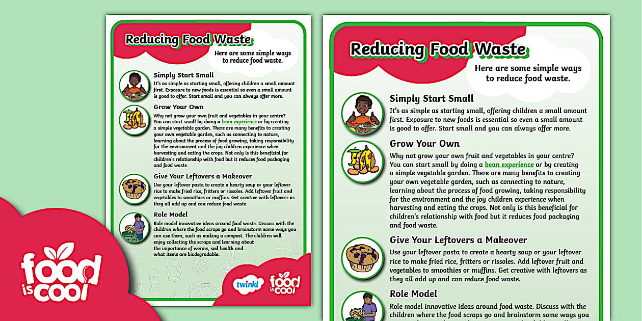Reducing Food Waste Infographic