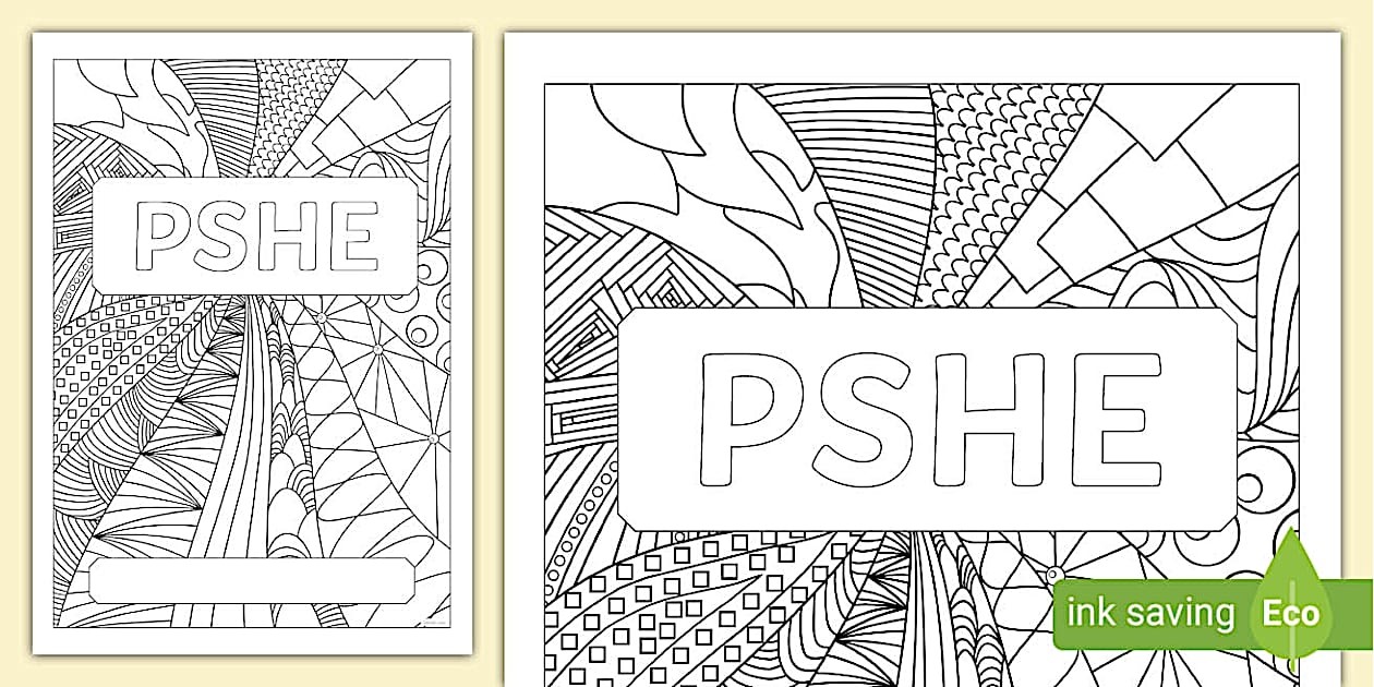 PSHE Mindfulness Colouring Book Cover (teacher made)