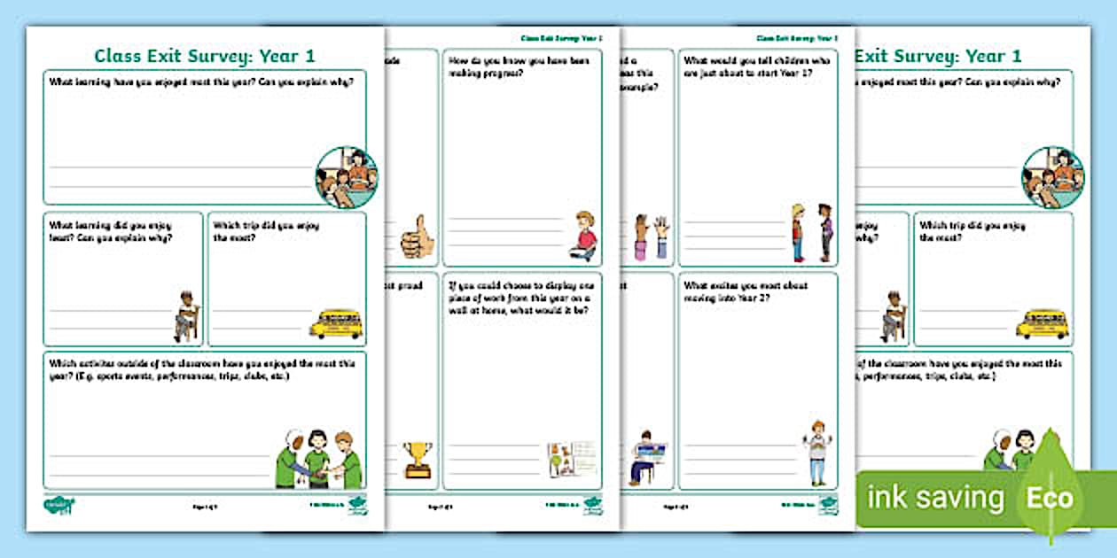 Pupil Voice Year 1 Class Exit Survey - PSHE and Citizenship