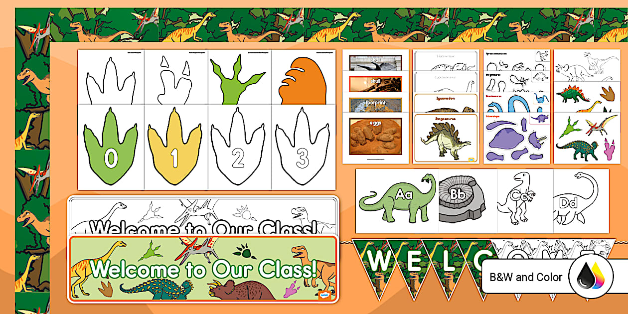 10+ Printable Dinosaur Decorations for PreK | Twinkl USA