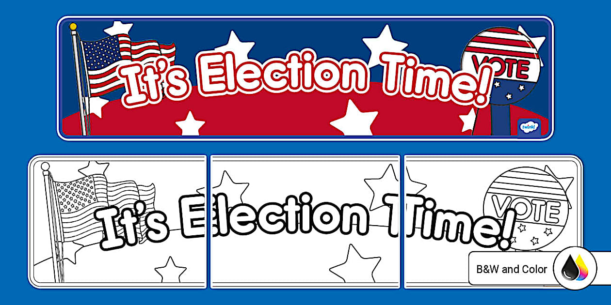 Election Banner | Social Studies | Twinkl USA (teacher made)