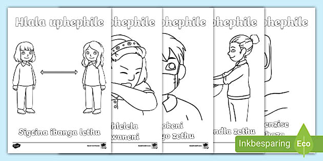 How To Stay Safe From Covid-19 At School | Posters | isiZulu