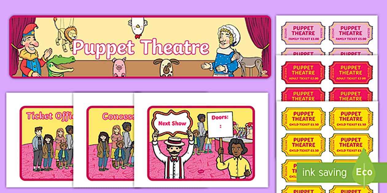 Puppet Theatre Role Play Display Pack (Teacher-Made)