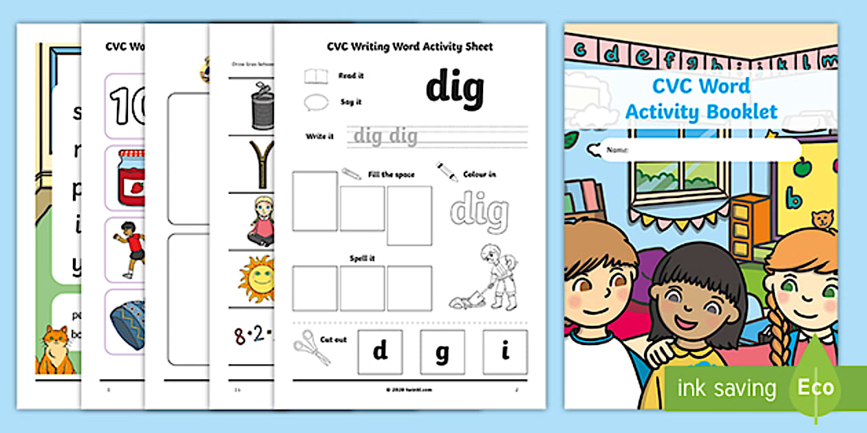 VIC CVC Words Activity Booklet (teacher made) - Twinkl