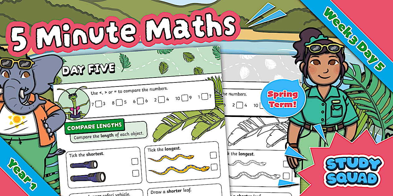 👉 Study Squad 5 Minute Maths - Year 1 Spring - Week 3 Day 5