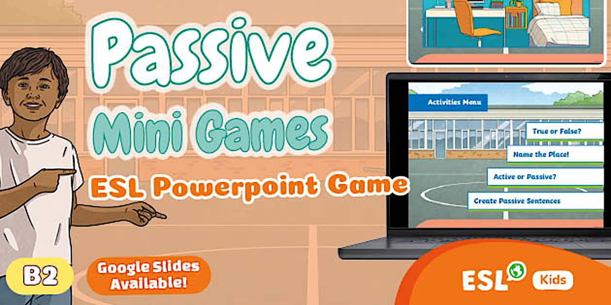 ESL Passive Mini Games for B2 Level