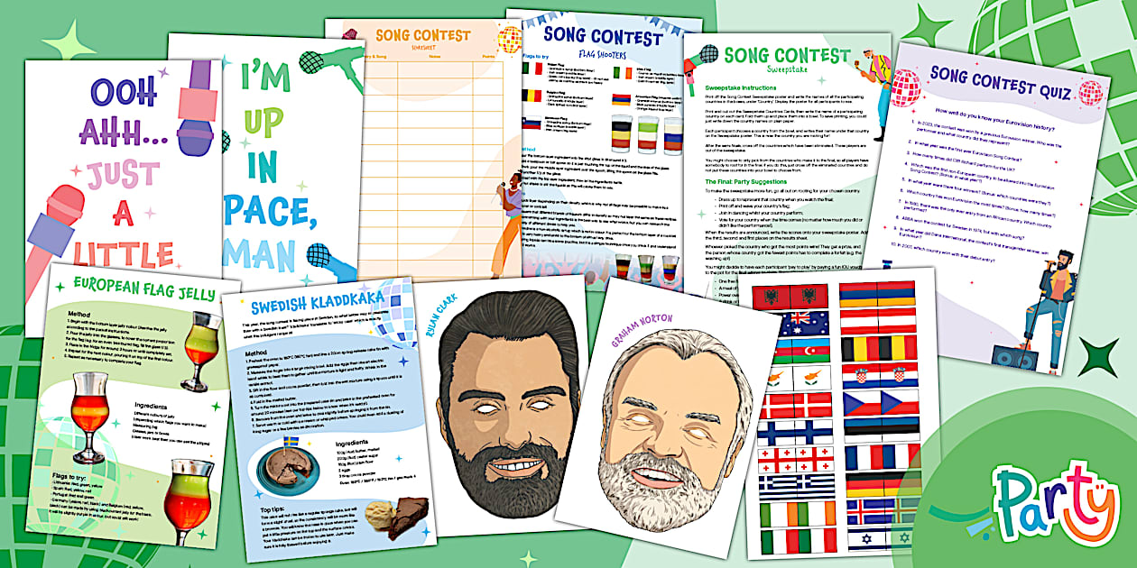 Eurovision Party Pack | Twinkl Party (teacher made) - Twinkl