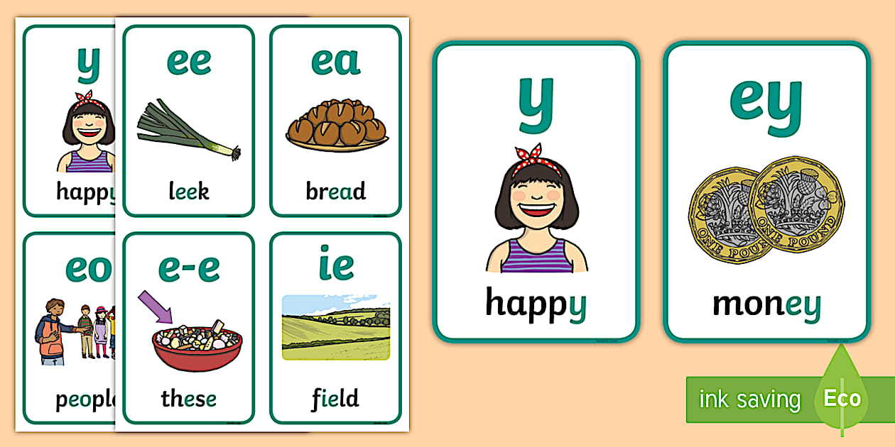 My ee Sound Family Flashcards (teacher made) - Twinkl