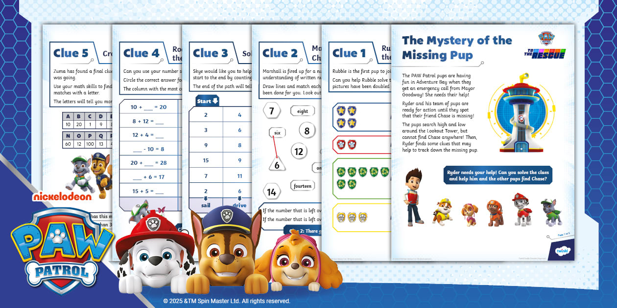 PAW Patrol: The Mystery of the Missing Pup for 1st-2nd Grade