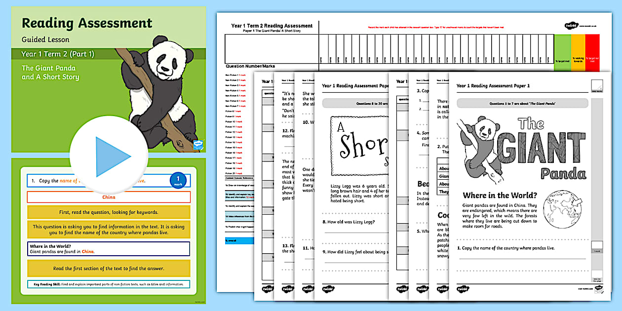 Year 1 Term 2 Paper 1 Reading Assessment Bumper Resource Pack