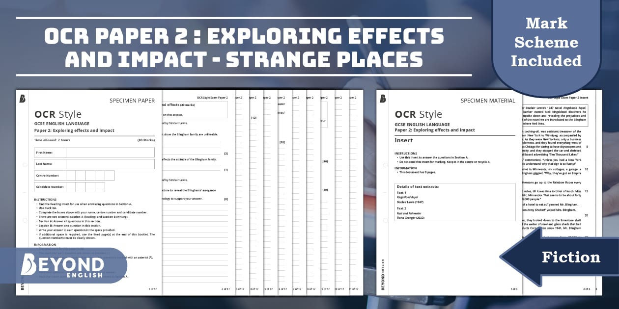 OCR Paper 2: Exploring Effects and Impact - Strange Places