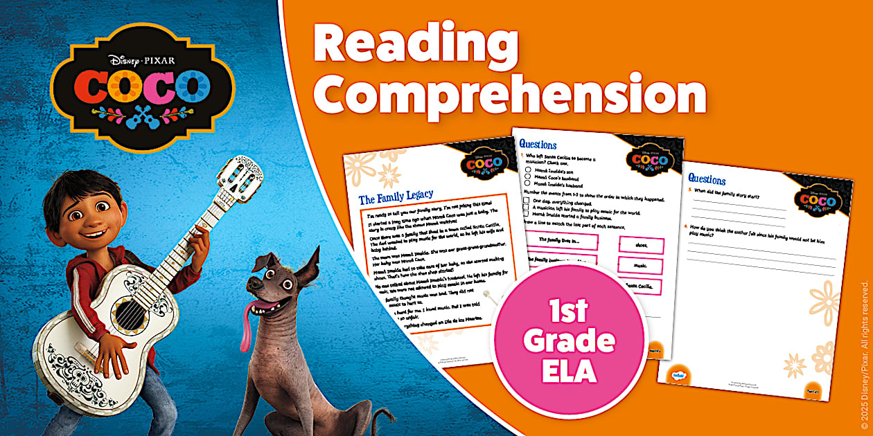 Coco: First Grade Reading Comprehension Worksheet