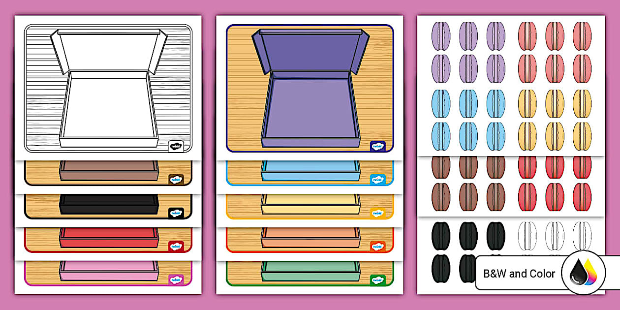 Macarons Color Matching Activity Mats (Teacher-Made)