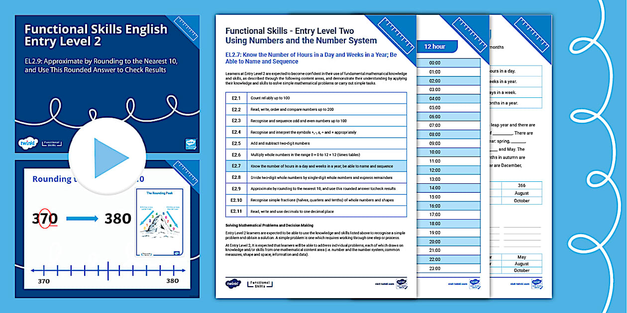 Maths Functional Skills Entry Level:2.9: Approximate by Rounding to the