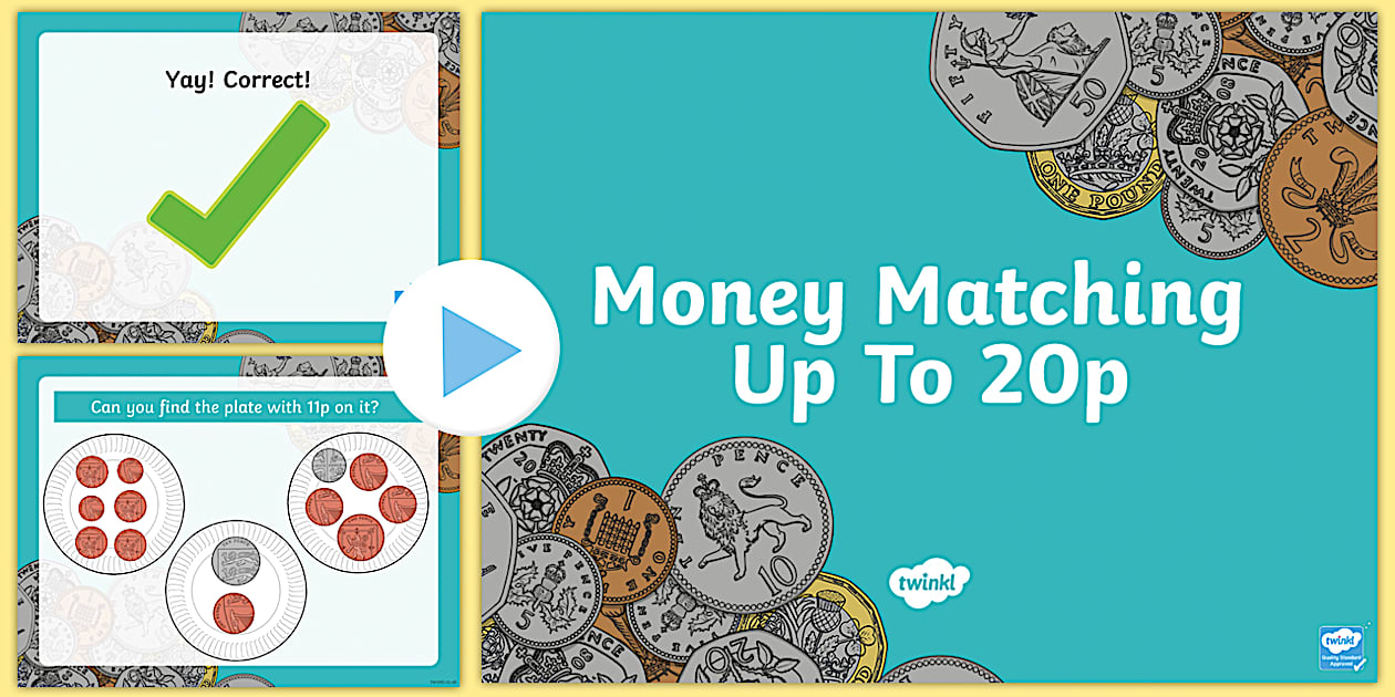 Money Matching Activity Up To 20p (teacher made) - Twinkl