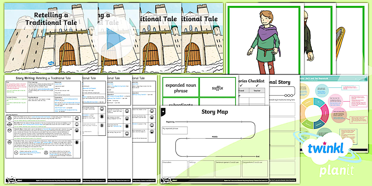 Plants: Jack and the Beanstalk: Story Writing Y3 Genre Unit Pack
