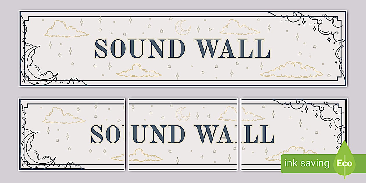 Sound Wall Display Banner (l'enseignant a fait) - Twinkl