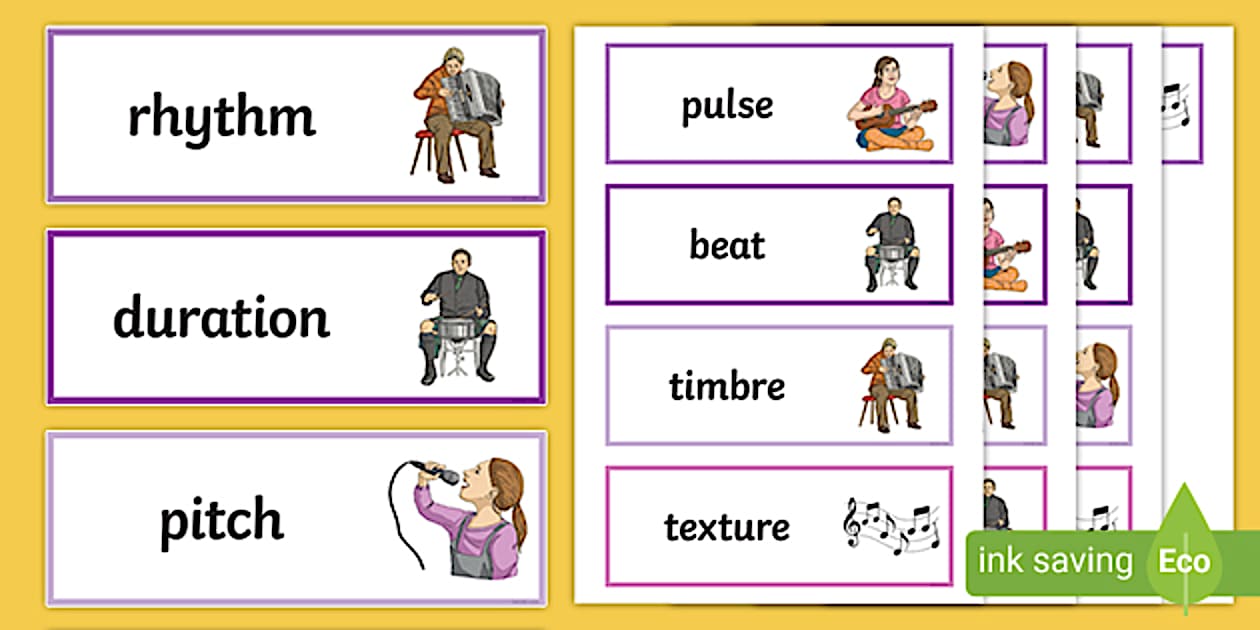 Music Words Cards KS2 (teacher made) - Twinkl