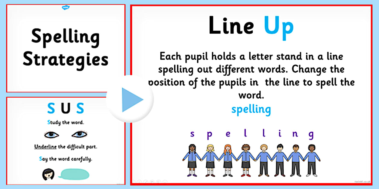 Cursive Spelling Strategies PowerPoint (Lehrer gemacht)