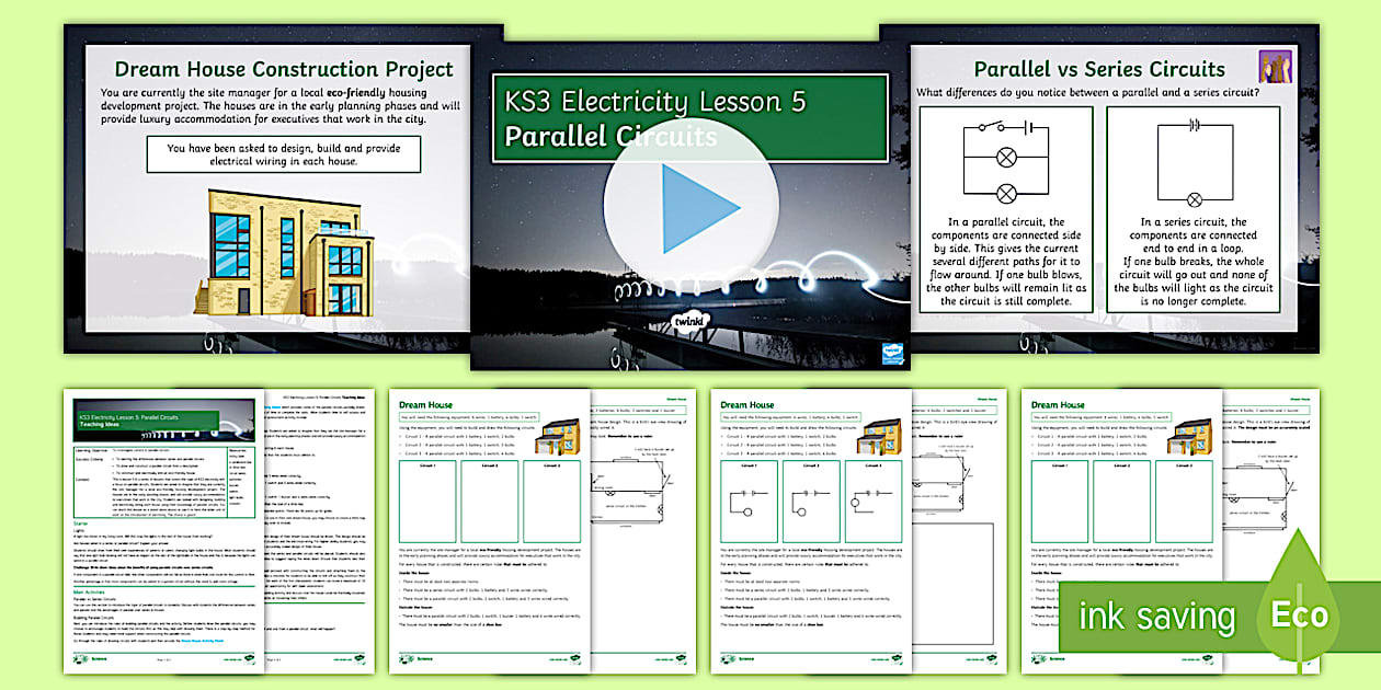 KS3 Electricity Lesson 5: Parallel Circuits Lesson Pack